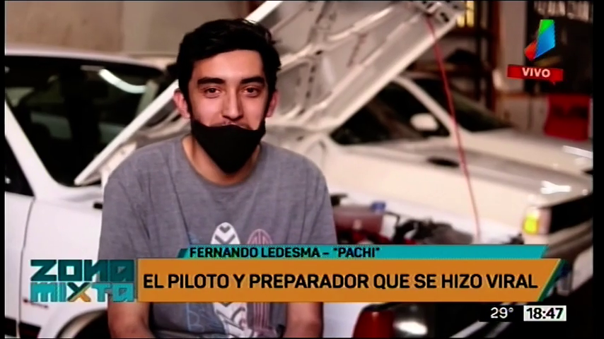 #ZonaMixta: entrevistamos al famoso Pachi, Javier Ledesma 🏎, el piloto que se volvió viral por ...