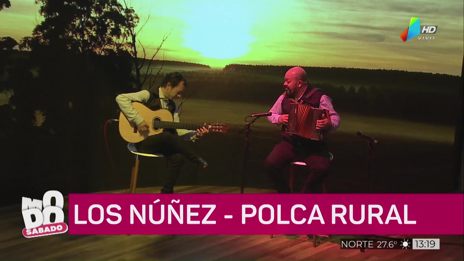 Los Núñez tocaron dos canciones en #ModoSabado - Canal Doce Misiones