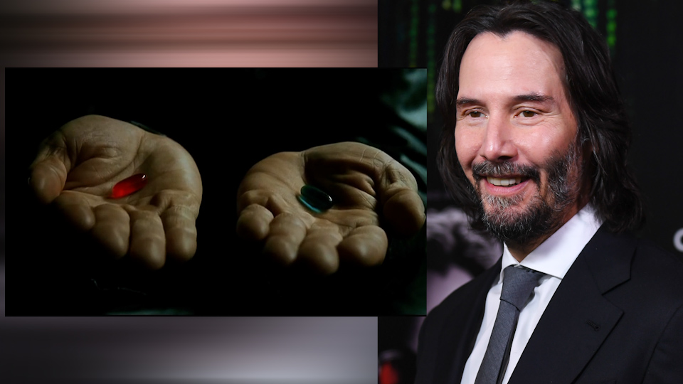 Keanu Reeves explica qué pasó con la pastilla roja de la película "The ...