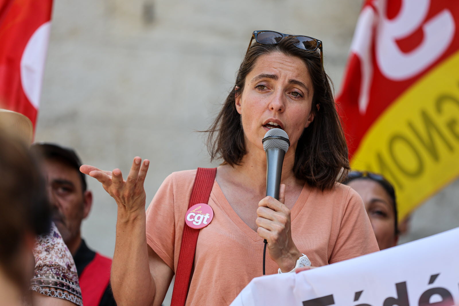 Sophie Binet, la primera mujer en presidir el sindicato CGT francés